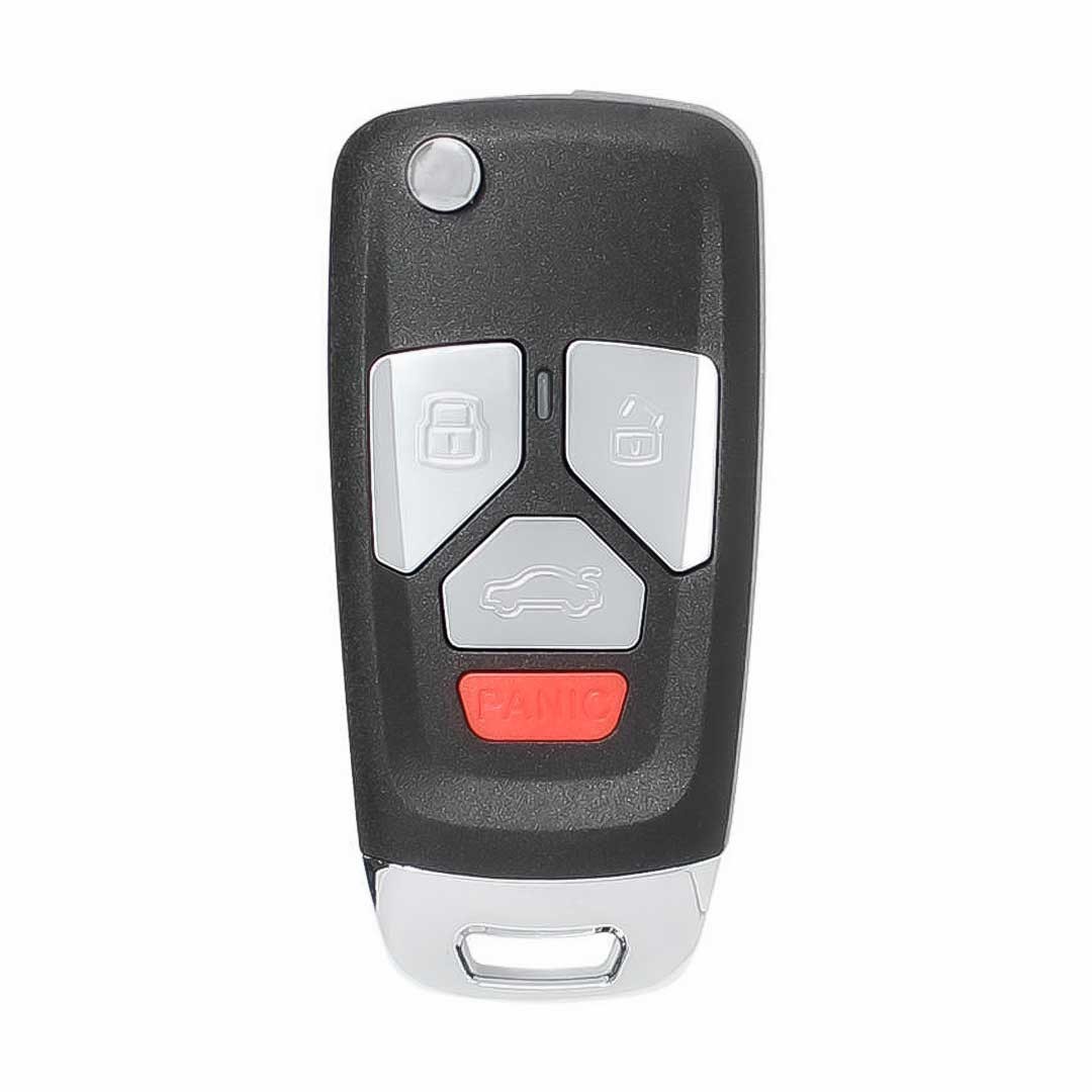 Xhorse VVDI VVDI2 Wireless Flip Remote Key 3+1 Button Audi Style ...